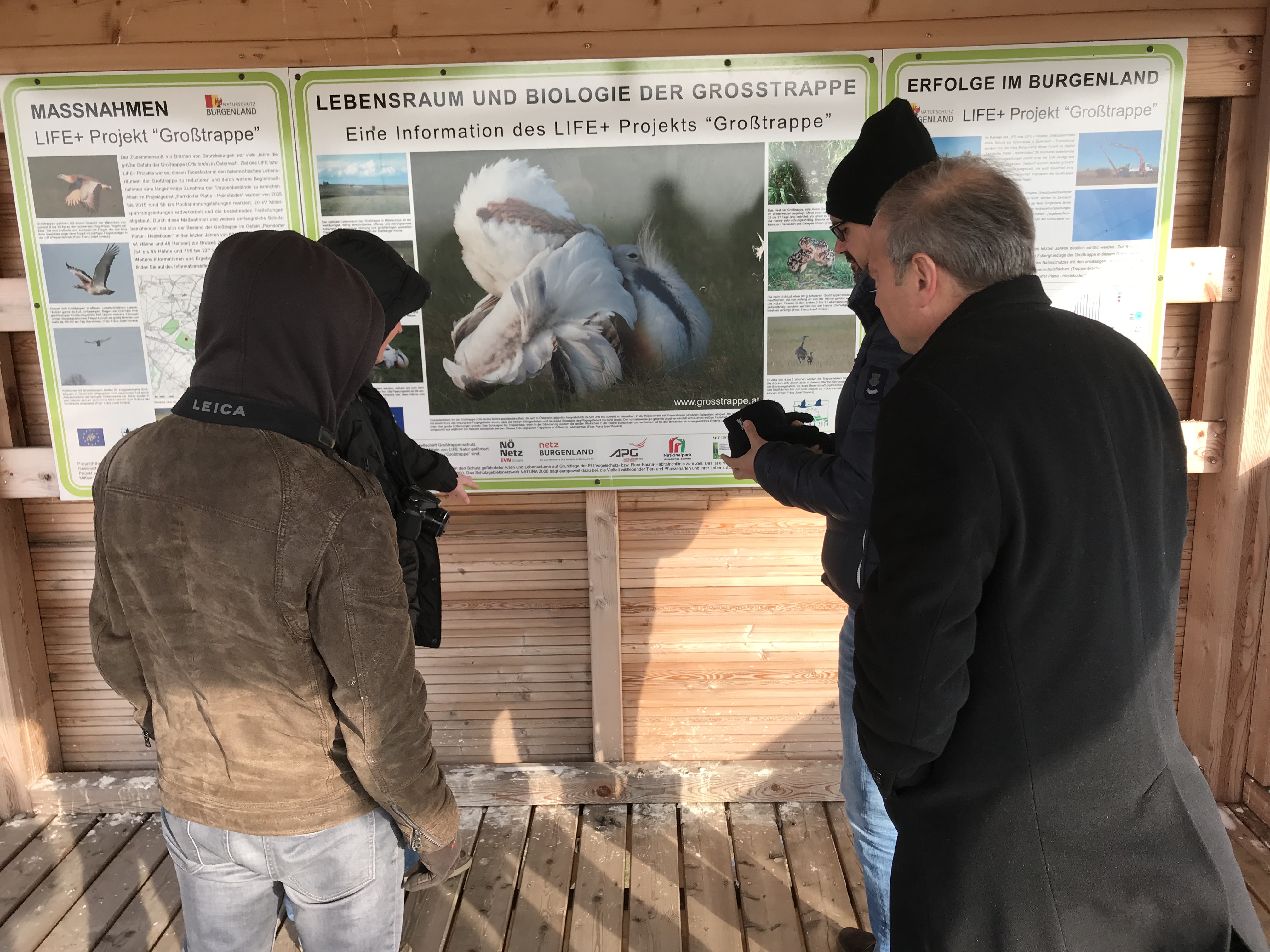 Dr. Felix Bergmann from the EU Monitoring Team and Mattia Pellegrini ...